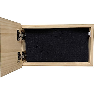 American Flag Concealed Gun Cabinet, Hidden Gun Storage American Flag (Whitewashed)