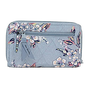 Vera Bradley Ultralight RFID Turnlock Wallet, Cherry Blossoms