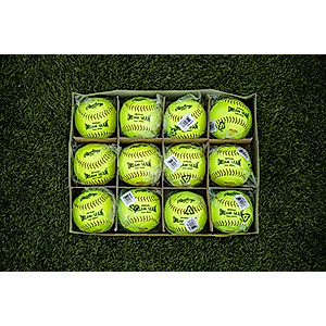 Rawlings | Official DREAM SEAM Fastpitch Softballs | 12" USA / ASA NFHS | C12RYLAH | 12 Count