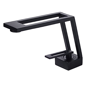 Modern Black Bathroom Sink Faucet: Single Hole Bathroom Faucet Matte Black - Unique Contemporary Vanity Faucets SHUNLI