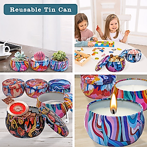 Fafamara 9 Pack Scented Candles Set, Multipack Natural Soy Wax Candles, Small Aromatherapy Candles, Stress Relief Tin Can Candle for Women Girl Birthday, Thanksgiving, Christmas