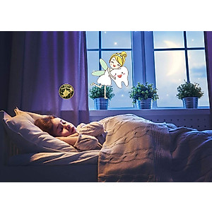 Baby Teeth Keepsake Box, Tooth Fairy Box, Tooth Storage Holder, Lost Deciduous Tooth Collection Organizer with 2Pcs Tooth Fairy Golden Coin, Save Children Teeth to Keep The Childhood Memory (Blue)