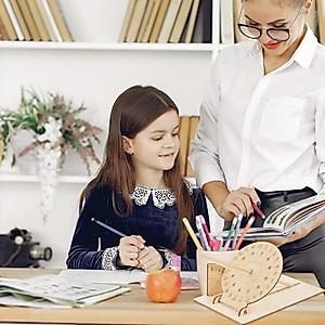 iplusmile Equatorial Sundial Clock DIY Teaching Aid Educational Tool Wooden Scientific Model