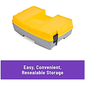 Kinetic Sand, Construction Site Folding Sandbox with Toy Truck and 2lbs of Play Sand, Sensory Toys for Kids Ages 3 and up