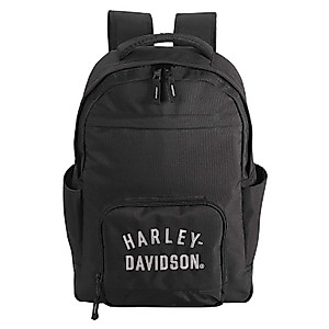 Harley-Davidson Rugged Twill Water-Resistant Polyester Backpack - Black