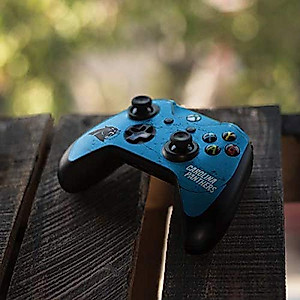 Skinit Decal Gaming Skin compatible with Xbox One Elite Controller - Officially Licensed NFL Carolina Panthers Distressed Alternate Design