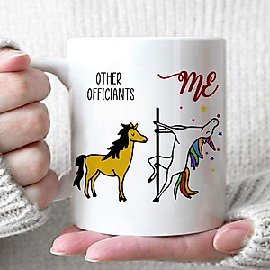 SUUURA-OO Other Officiants & Me Funny Unicorn Theme Mug, Bridal Party for Wedding Officiant, Present to That Special Person Performing the Marriage Ceremony Mug for Couple Wedding Officiant-19