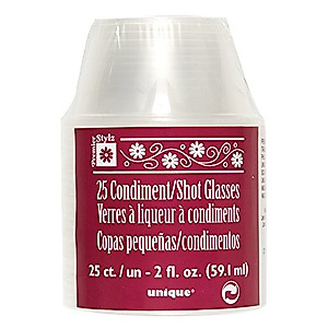 Unique Plastic Condiment Cups, 2 Oz, Clear