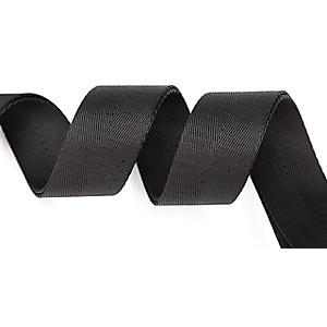 lola mae Wide Shoulder Strap Replacement Adjustable, Removable Guitar Style Multicolor Canvas Crossbody Strap for Handbags (Black-Silver hardware AS148)