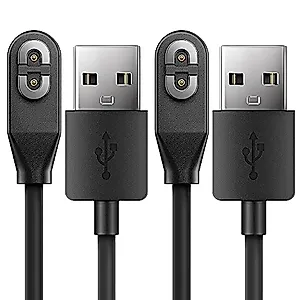 TUSITA [2-Pack Magnetic Charger Compatible with AfterShokz Aeropex, SHOKZ OPENCOMM, OPENRUN PRO, OPENRUN, OPENRUN Mini - USB Charging Cable 3.3ft