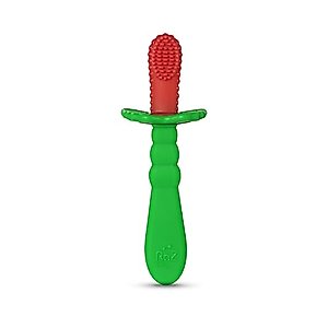 Razbaby RaZberry Baby Teether & Toothbrush, BerryBumps Soothe and Massage Sore Gums, Perfectly Sized, 1 Oz