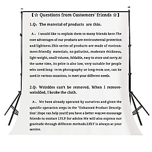 LYLYCTY 5x7ft Photography Background Non-Woven Fabric Solid Color White Screen Photo Backdrop Studio Photography Props LY061