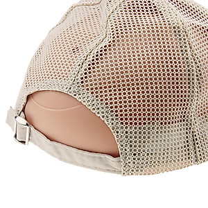 FakeFace Adults Fast Dry Large Long Brimmed Baseball Golf Cap Outdoor Sports Fishing Anti-UV Sun block Protection SunHat Sunbonnet Adjustable Mesh Cap Hat,Camel,Adjustable