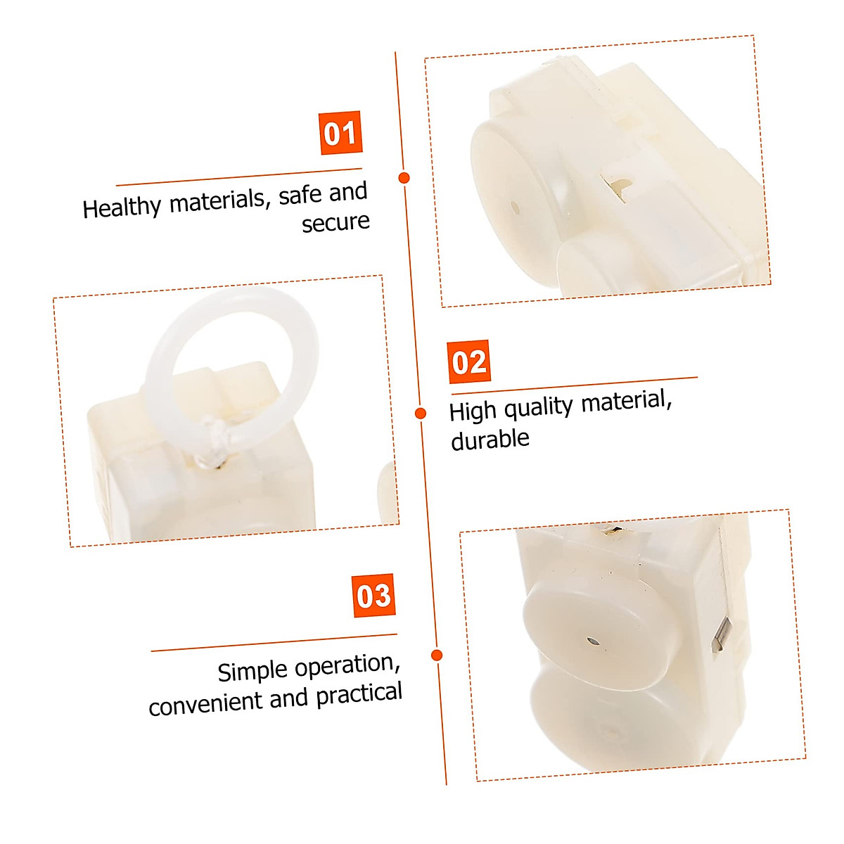 2pcs Plush Pulling Tail Ring Doll Making Built in Plush Plastic DIY Supplies Shake Drawstring Single Head Plastic