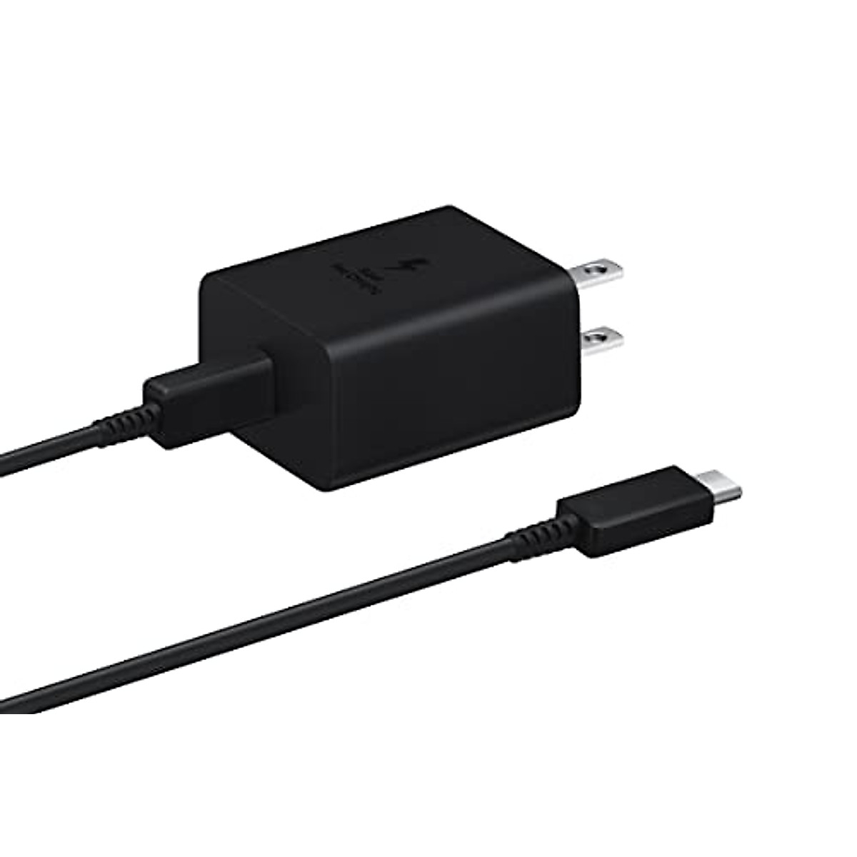 SAMSUNG 45W Power Adapter (w/Cable C-to-C), Black