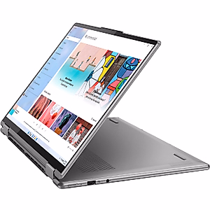Lenovo 2022 Yoga Laptop 16" WQXGA 2560 x 1600 LED-Backlit 12th Generation Intel Core i7-1260P 12-Core 16GB LPDDR5 512GB SSD Windows 10 Home Backlit Keyboard Touch Screen, Fingerprint Thunderbolt 4