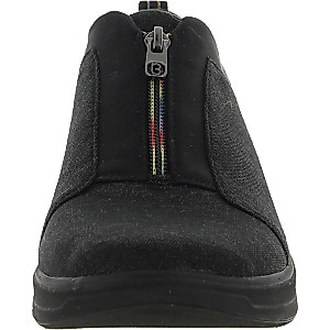 BZees Women's Take It Easy Sneaker, Black Shimmer, 7.5