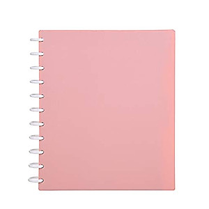 Talia Discbound Notebooks, Planner, Customizable, (Salmon, Letter (8.5in x 11in))