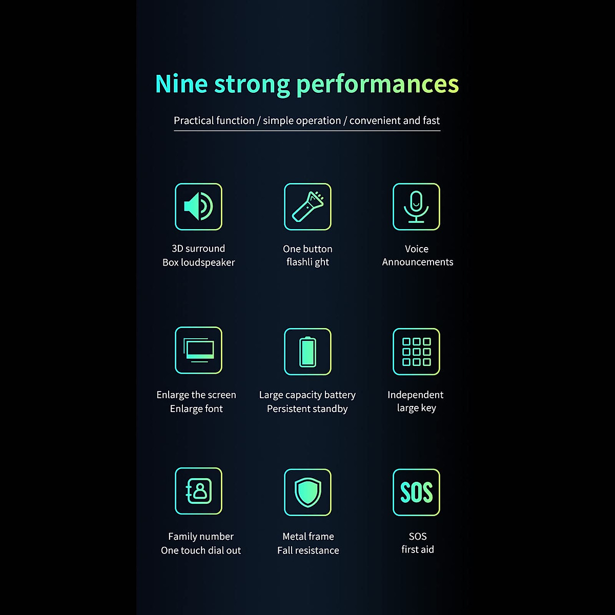 VBESTLIFE 2G Unlocked Rugged Phone for Seniors, Multifunction Senior Cellphone Portable Pocket Rugged Mobile Phone for 2.4in HD Screen, 16800mAh Long Standby, Flashlight,Radio,MP3(Red)