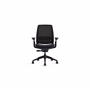 Steelcase Series 2 Office Chair, Graphite Frame, Cogent Connect Licorice