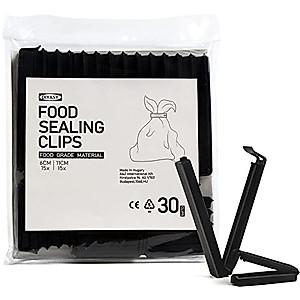 DIYASY Food Bag Clips,30 Pack Plastic Snack Sealing Clip for Food Storage & Packages Assorted Sizes