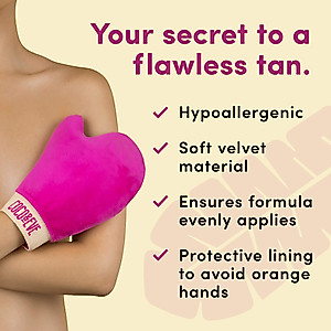 Coco & Eve Sunny Honey Bali Bronzing Soft Velvet Self Tanning Mitt Applicator