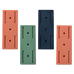 Zerodeko 8 Pcs Power Strip Wall Mount Fixator Holders Strips Cable Organizer (Random Color)