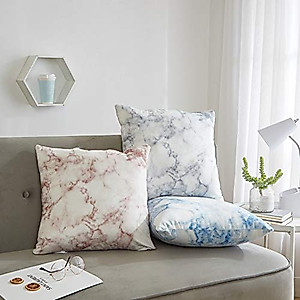 pop shop Marble Mink Pillow, 18"x18", Grey