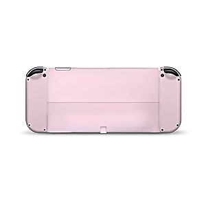 Tacky Design Classic Solid Color Skin Compatible with Nintendo Switch OLED Skin- Vinyl 3M Stickers Set - Simple Color Compatible with Joy Con, Console, Dock - Decal Full Wrap (Baby Pink)