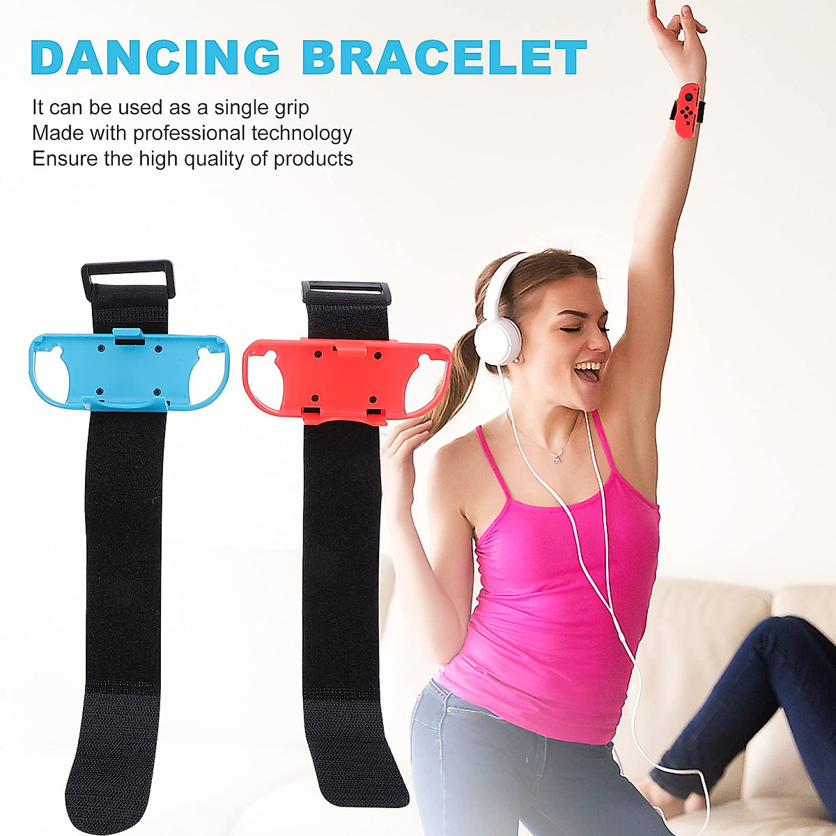 OSALADI Accessories Wrist Straps 2pcs Compatible with Switch Controllers Wrist Band Strap Adjustable Wristbands Randdom Color Elastic Strap Wrist Lanyard Wrist Lanyard Wrist Lanyard