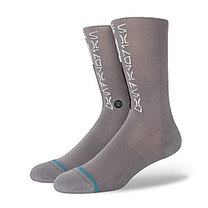 Stance Mando Crew Socks (Large, Grey)
