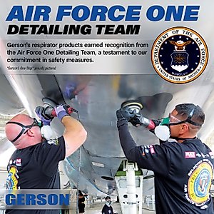 GERSON 焊接呼吸面罩工業套件焊接呼吸面罩,NIOSH P100 認證提供 99.97% 過濾、焊接配件和呼吸器(大號)