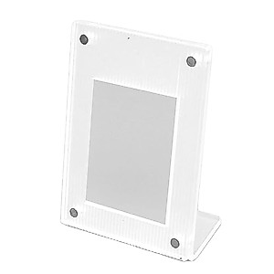 Photo Frame, Personalized Acrylic Simple Cleaning Sturdy Tabletop Photo Frame for Movie Ticket (Transparent (Wave Pattern))