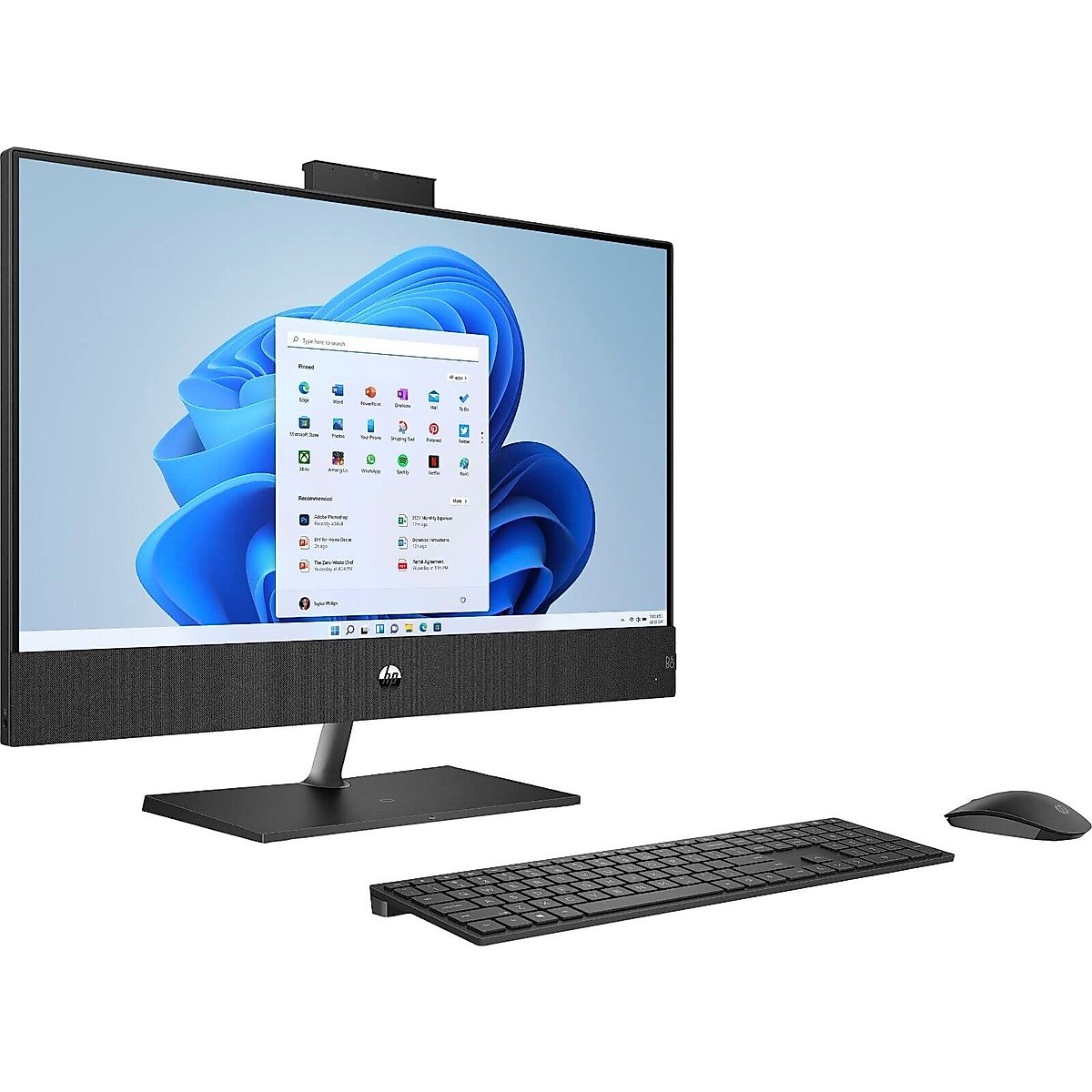 HP Pavilion 27" Full HD Touchscreen All-in-One Desktop Computer - 12th Gen Intel Core i7-12700T 12-Core up to 4.70 GHz Processor, 16GB DDR4 RAM, 2TB NVMe SSD, Intel UHD Graphics 770, Windows 11 Home