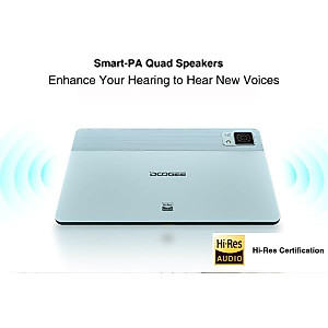 DOOGEE T10 Android Tablet 2K HD 10.1 inch, 8+7GB RAM 128GB ROM(TF 1TB), Octa-Core Android 12 OS, Battery 8300mAh, 2.4/5G WiFi＆Bluetooth 5.0, 13MP+8MP Camera, TÜV Low Bluelight Tablet for Kids（Blue）