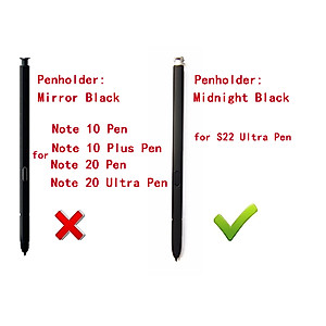 yuzhiyong Galaxy S22 Ultra Stylus Pen Replacement for Samsung Galaxy S22 Ultra 5G Touch Stylus Pen S Pen(Without Bluetooth) Replacement Tips/Nibs and 30cm USB-A Cable (Phantom Black)