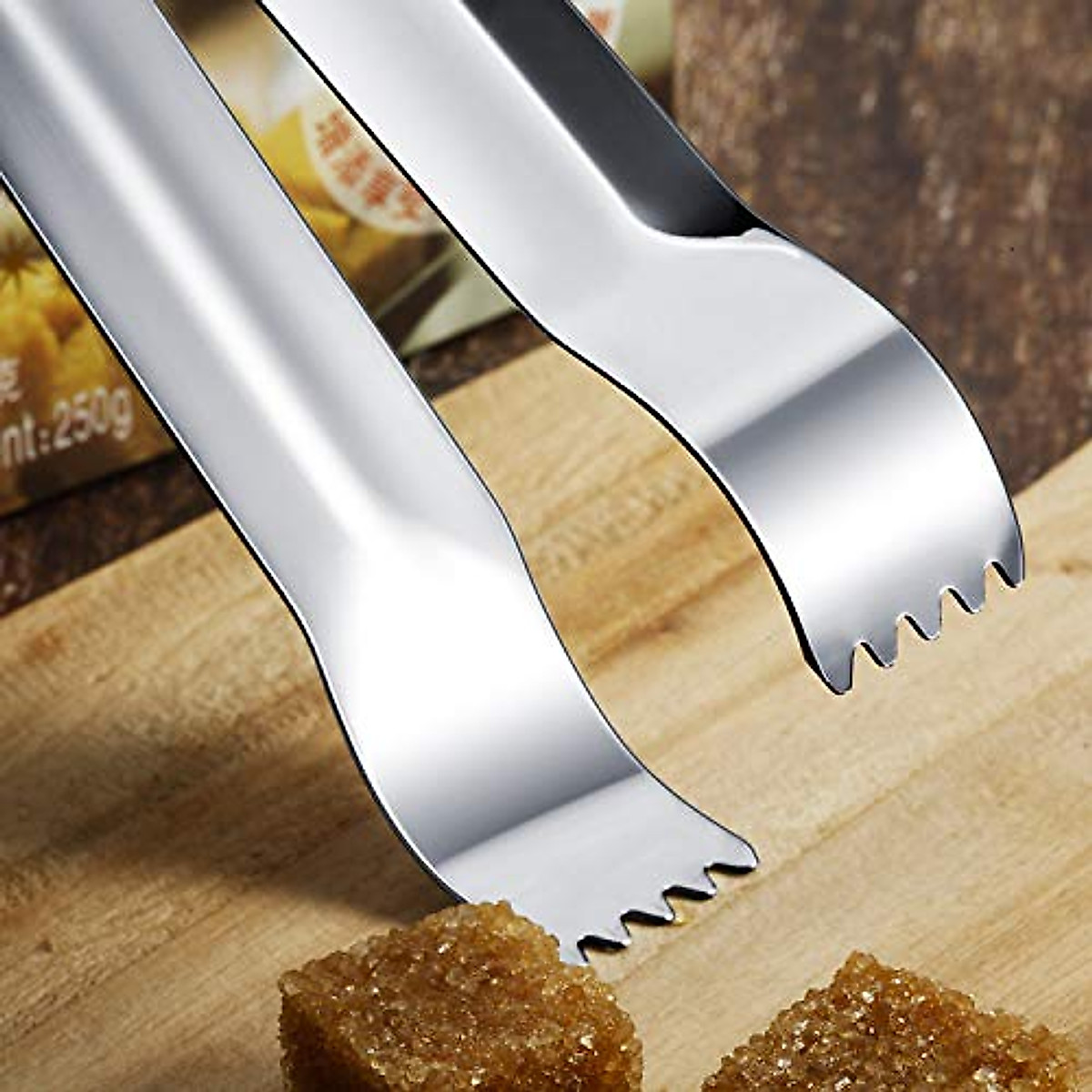 Gejoy 12 Pieces Sugar Tongs Ice Tongs Stainless Steel Mini Serving Tongs Appetizers Tongs Small Kitchen Tongs for Tea Party Coffee Bar Kitchen (Silver Curved Tip)