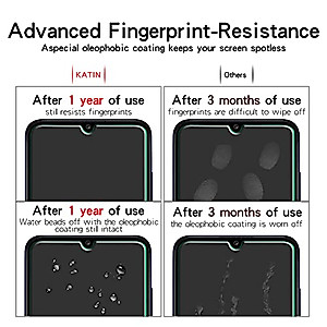 KATIN [2-Pack] Screen Protector For Samsung Galaxy A03s, Galaxy A03 Tempered Glass Anti Scratch, Bubble Free, 9H Hardness, Easy to Install, Case Friendly