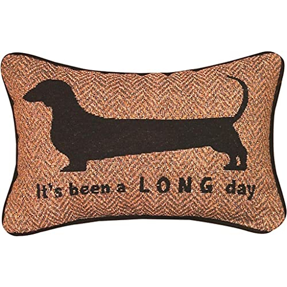 Manual 12.5 x 8.5-Inch Decorative Embroidered Word Pillow, It's Been a Long Day