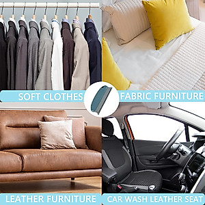 Reusable Lint Roller, Dog Cat Hair Remover, Dog Hair Carpet Rake Remove Everyday Furniture, Clothes, Car Upholstery Pet Hair, 2-Pack Combination Carpet Hair Removal Tool Gray