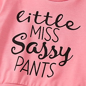 Jeinxcn Toddler Little Girl Clothes Long Sleeve T-Shirt Tops Pants Outfits Set 3-4T