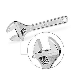 WORKPRO Pliers Set 4-piece Locking Plier Slip-joint Plier Groove Joint Pliers and Adjustable Wrench Home Maintenance Tool Kit