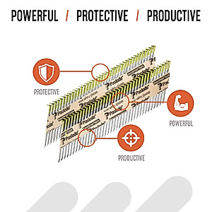 Paslode, Framing Nails, 650383, HDG 30 Degree Round Head, 2 3/8 inch x .113 Gauge 2,000 per Box