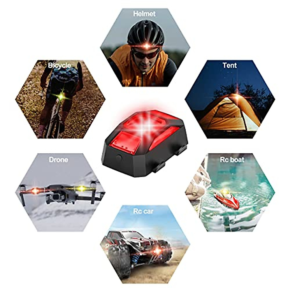 TOMAT Drone Strobe Lights FAA Anti-Collision Lighting Light Night Flight Lights with 4 Colors for DJI Mini 3 Pro/Air 2S/Mini 2/Mavic Air 2/Mavic Mini/Mavic Pro/FPV Quadcopters Accessories