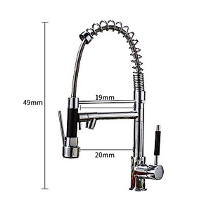 Kitchen Faucet Copper Kitchen Faucet Dual-Purpose Vertical Washing Pot Spring Cold-hot Mixed Faucet