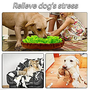 BBdis Snuffle Mat for Dogs,Adjustable Snuffle Mats,Snuffle Foraging Mat for Smell Training and Slow Eating,Snuffle Mat for Large/Medium/Small Dogs(18.9 * 18.9 * 3.1)