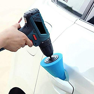 5 Pieces Car Buffers Polishers Kit,Car Wheel Hub Polishing Cone Sponge Pads Metal Car Tight Area Detailing Mini Polishing Ball for Automotive Car Wheels Care Rotary Tools Aluminum Stainless Steel