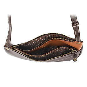 CHALA Sunflower Collection RFID Nylon Cross Body Bag (Navy 6.25 x 8)