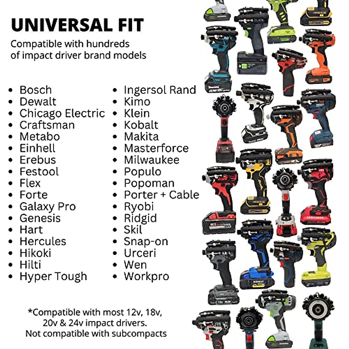 Driverback Bit Holder| New Retractable Magnetic Bit Organizer for Your Impact Driver, Perfect Tool Accessory | Made in USA