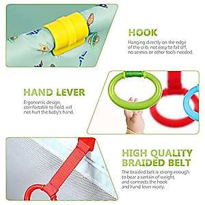 TOYANDONA 4pcs Baby Toddler Walking Assistant Pull Up Ring Safety Stand Up Rings for Toddler